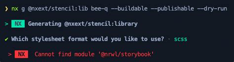 stencil missing ` nrwl storybook` peerdependency when adding ` nxext stencil` · issue 831