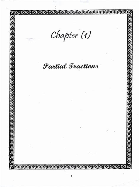 Linear Algebra Chapter 1 Partial Fractions Pdf
