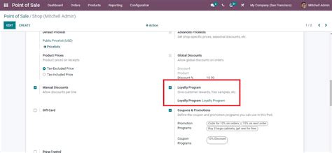 Loyalty Programs In Odoo 15 Pos Module Odoo V15 Book