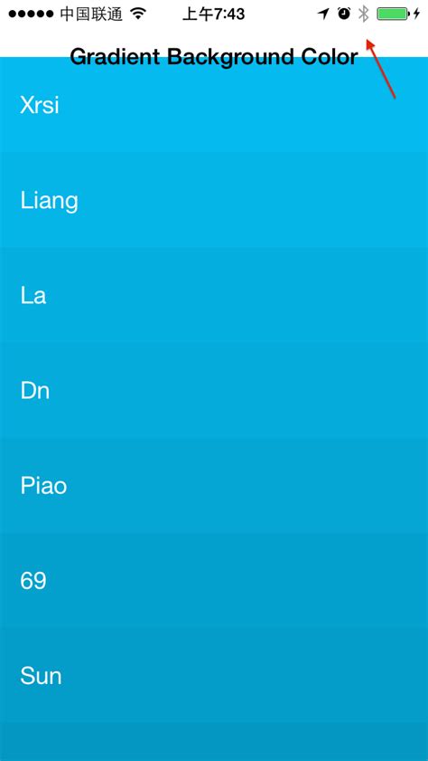 Ios7 Cagradientlayer Doesnt Work On Uitableview Backgroundcolor Stack Overflow