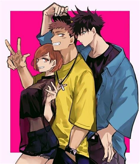 Jujutsu Kaisen Nobara Kugisaki Itadori Yuuji Fushiguro Megumi Y Vrogue