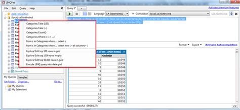 Generate LINQ SQL Queries With LINQPad