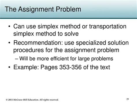 Ppt The Transportation And Assignment Problems Powerpoint