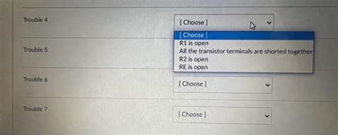 Solved Using The Circuit Below Find The Cause Of The Chegg Com