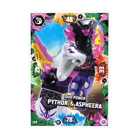 LEGO NINJAGO Trading Card Game English Series Duo Power Pythor Aspheera Brick