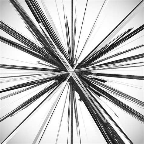 Abstract Geometric Illustration With Random Chaotic Elements Stock Vector Illustration Of