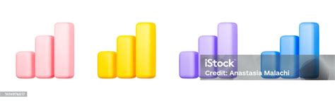 3d 렌더링 그래프 막대 흰색 배경 벡터 일러스트레이션에서 격리 된 최소 아이콘 세트 0명에 대한 스톡 벡터 아트 및 기타 이미지 0명 3차원 형태 경쟁 Istock