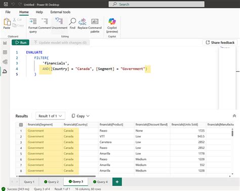 Dax Query 101 Get And Analyze Data With Evaluate Filter