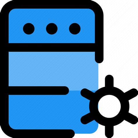 server setting database gear icon download on iconfinder