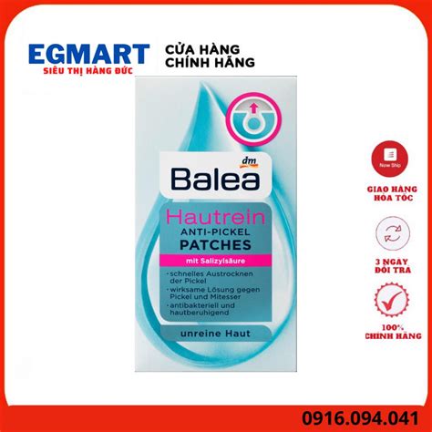 Miếng Dán Mụn Balea Anti Pickel Patches Hautrein 36 Miếng Siêu Oan Toàn Tiện Lợi Bill Đức