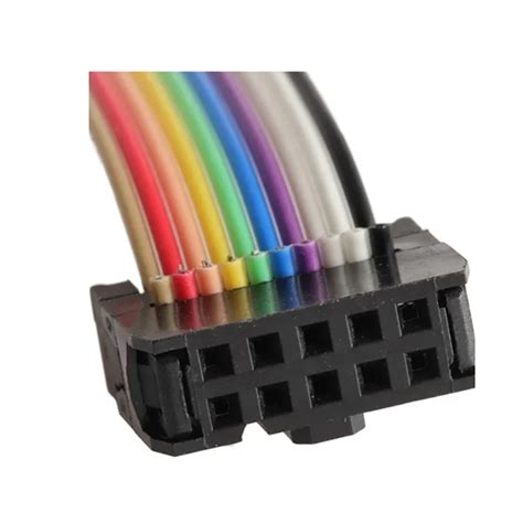 Asp Isp Jtag 10 Pin Connector Rainbow Breadboard Idc Cable