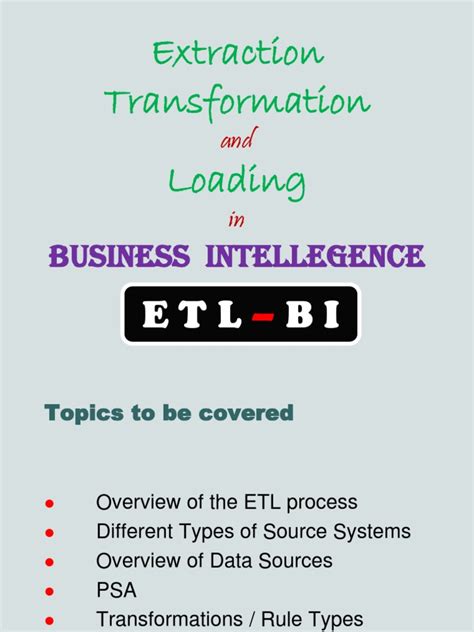 Pdf B I Extraction Transformation And Loading Power Point Show Dokumentips