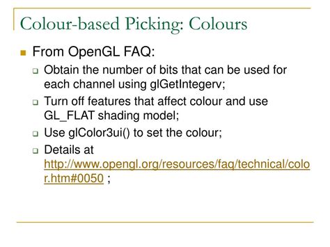 Ppt Opengl Picking And Quaternions Powerpoint Presentation Free