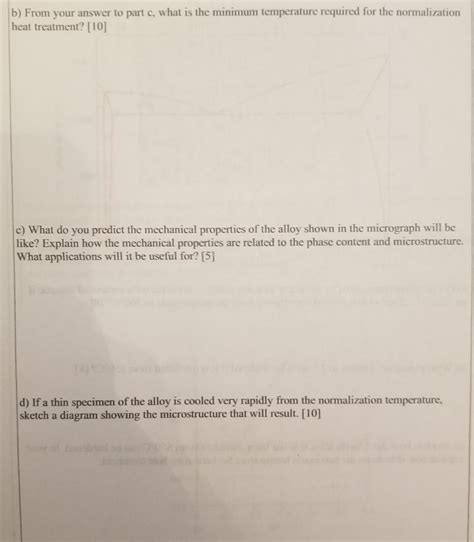 Solved The Micrograph Above Shows A Normalized Hypoeutectoid