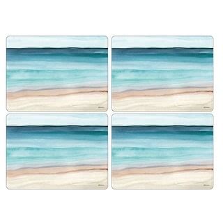 Coastal Shore Cork Backed Placemats Set Of 4 Bed Bath And Beyond 41448166