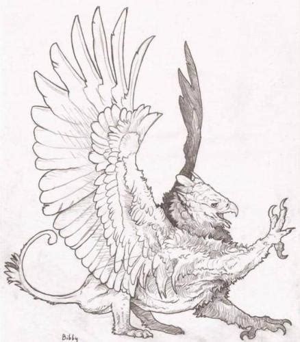 鹰头狮简笔画 鹰头狮 大山谷图库