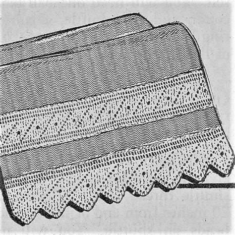 Workbasket April 1953 Knit Pointed Lace Edge Pdf Full Pattern Etsy
