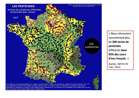 Carte De France Des Pesticides Amilo
