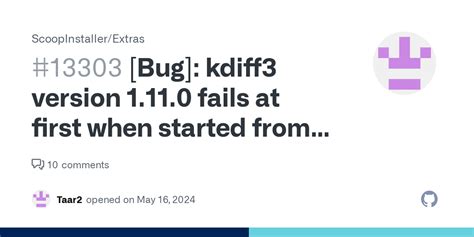 Bug Kdiff3 Version 1110 Fails At First When Started From Command Line · Issue 13303