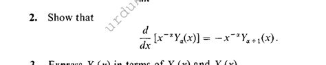 Solved Show That Properties Of Bessel Function Solved Show That Properties Of Bessel Function