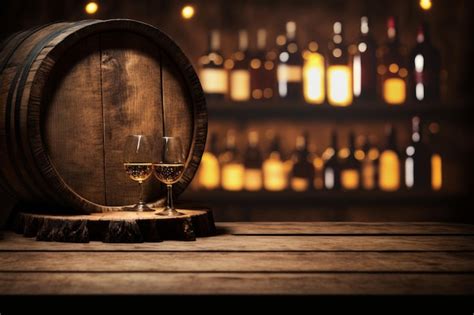 Table En Bois Du Wild West Saloon Table Mockup Table En Bois Rustique Et Vieillie Generative Ai