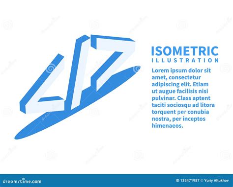 Code Icon Isometric Template In Flat D Style Stock Vector Illustration Of Line Interface