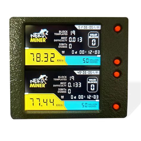 Nerdminer V2 Plus Version 78kh S 2 T Display S3 1 6 3 Bitcoin Solo Lottery Miner S19 Mini Win 6