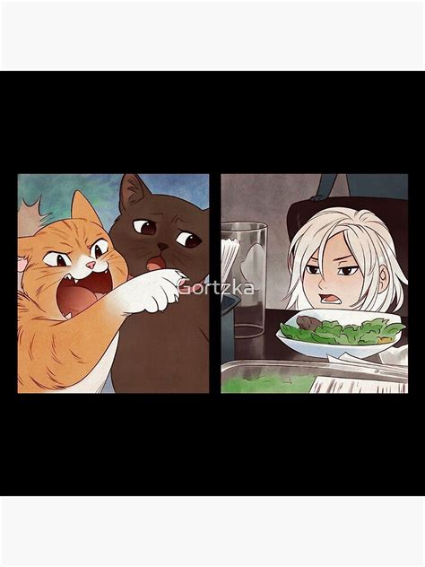 Cat Meme Woman Yelling At Cat Meme Poster For Sale By Gortzka