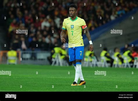 Vini Jr Of Brazil During The Friendly Match Between Spain And Brazil At