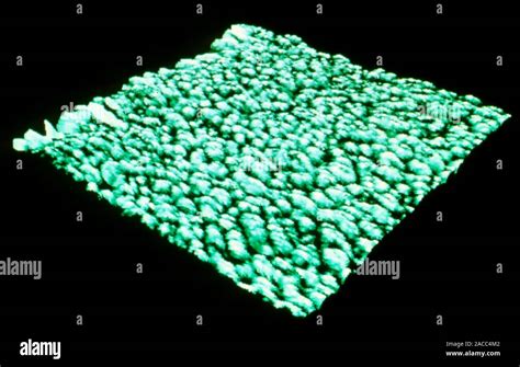 Scanning Tunnelling Micrograph Of A Deposit Of Boron On A Silicon Substrate The Scanning