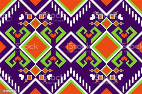 벽지 배경 직물 커튼 카펫 의류 및 포장을위한 다채로운 기하학적 민족 이음새가 없는 패턴 디자인 0명에 대한 스톡 벡터 아트 및 기타 이미지 Istock
