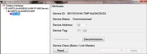 Emerson AW7060FFUSB USB Fieldbus Interface TEquipment