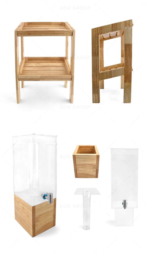 Hot Sale Wooden Buffet Elevations Risers Buffet Food Display Rack