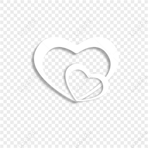 흰색 하트 모양의 요소 하트 일러스트하양색하얀 Png 일러스트 무료 다운로드 Lovepik