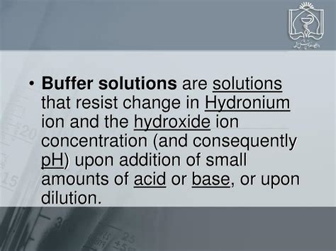 PPT Buffer solution دکتر امید رجبی دانشیار گروه شیمی دارویی PowerPoint Presentation ID 326262
