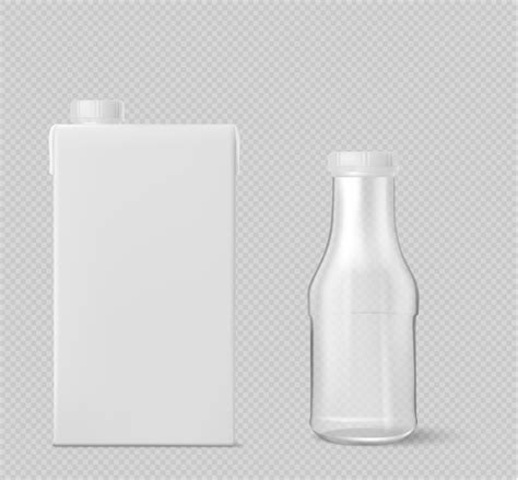 현실적인 주스 수집 포장 무료 벡터