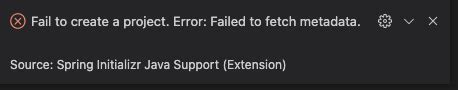 Spring Initializr Start Error Issue Microsoft Vscode Spring Initializr GitHub