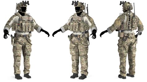 Artstation Crye Precision Combat Uniform Game Assets