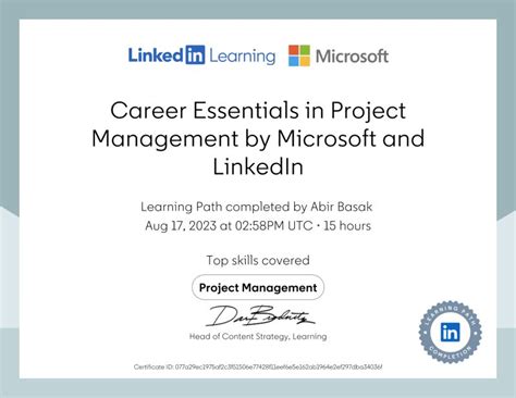 Abir Basak On Linkedin Certificate Of Completion