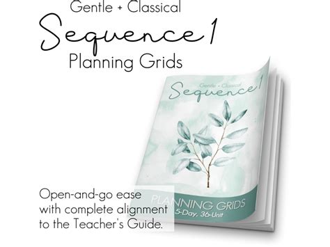 Sequence 1 Planning Grids The Gentle Classical Press