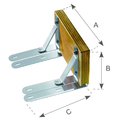 Fixed Outboard Motor Bracket Max 8 Hp B 180 Mm C 260 Mm A 215 Mm