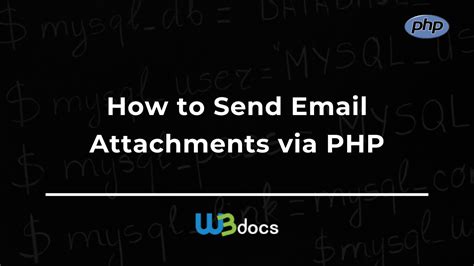 How To Send Email Attachments Via Php