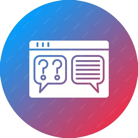 Premium Vector Questions And Answers Icon Vector Image Can Be Used For Online Education