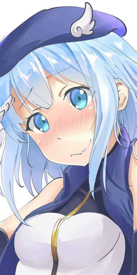 Обои на телефон Аниме Оригинал Голубые Глаза Синие Волосы 911858