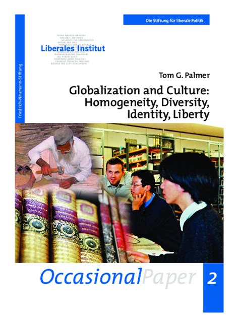 Pdf Globalization And Culture Homogeneity Diversity Identity Liberty