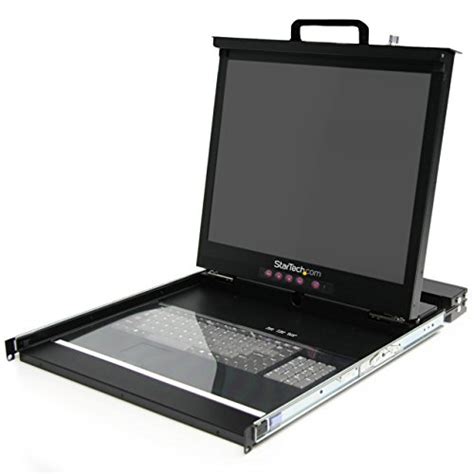 StarTech Com 1U 19 Rackmount LCD Console With 16 Port Multi Platform KVM RACKCONS1916 In Oman