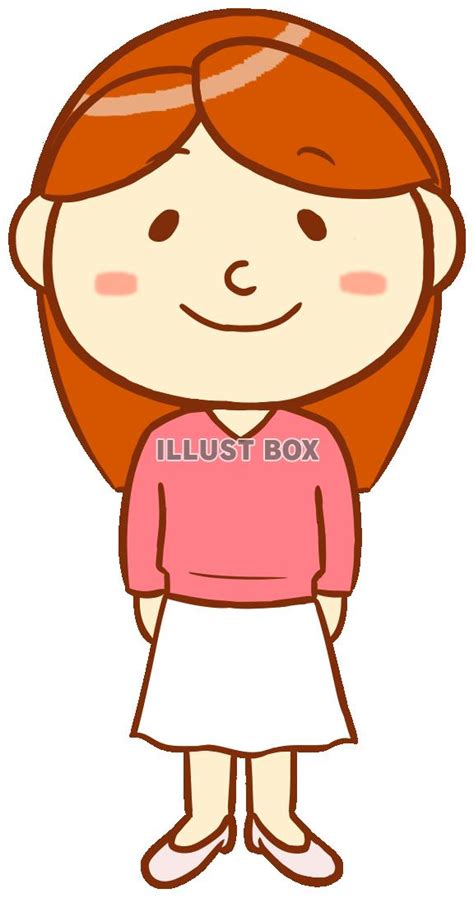 無料イラスト 若い女性