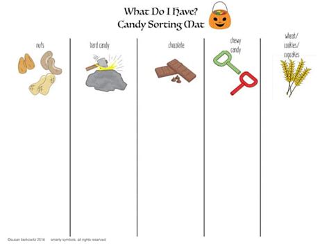 Susan Berkowitzs Free Halloween Candy Sorting Classroom Freebies