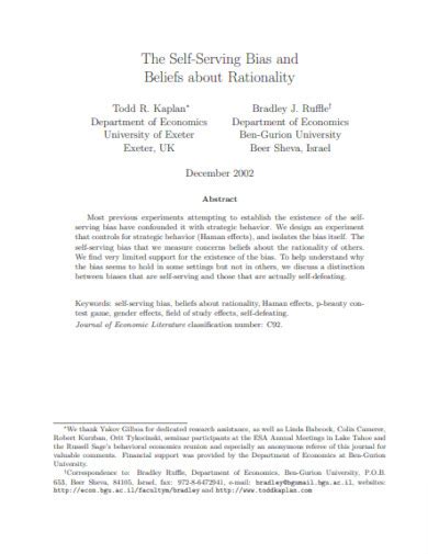 23 Self Serving Bias Examples To Download