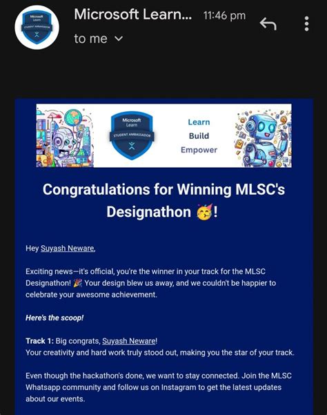 Suyash Neware On Linkedin Hackathon Microsoftlearn Innovation